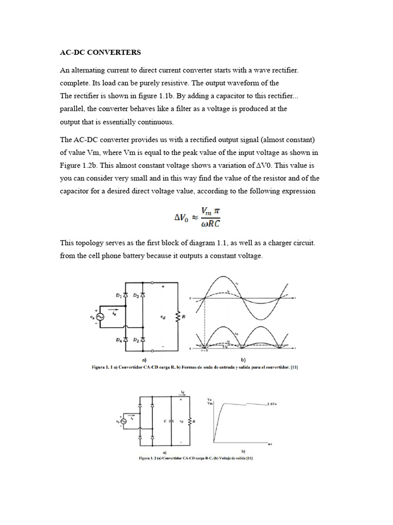 AC to DC and DC to AC converter | PDF | Rectifier | Direct Current
