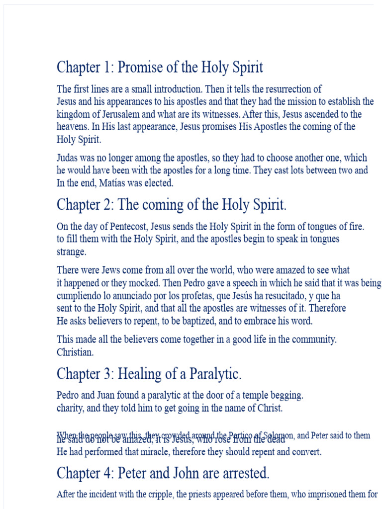 PDF Complete Summary of The Acts of The Apostles DD | PDF | Paul The ...