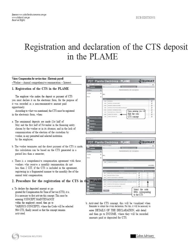 CTS PLAME registration | PDF | Employment | Interest