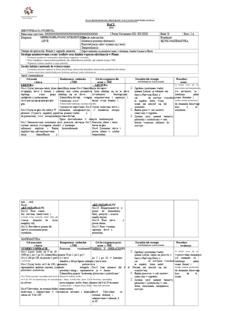 Przykład Paci | PDF