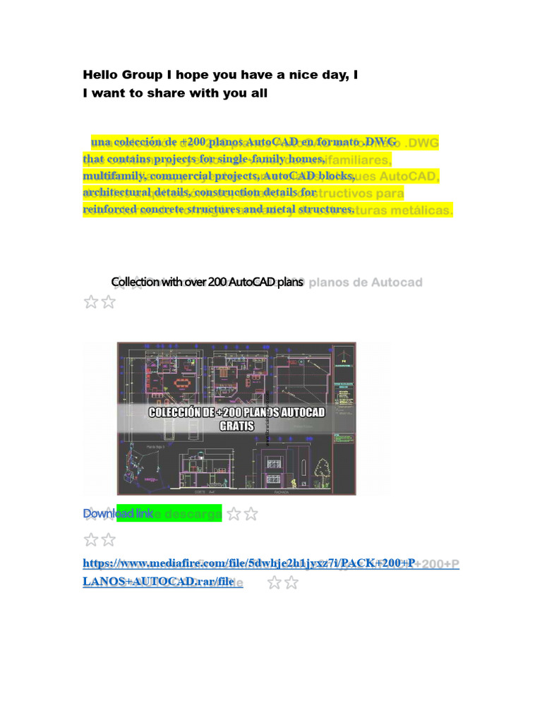 200 AutoCAD Plans | PDF