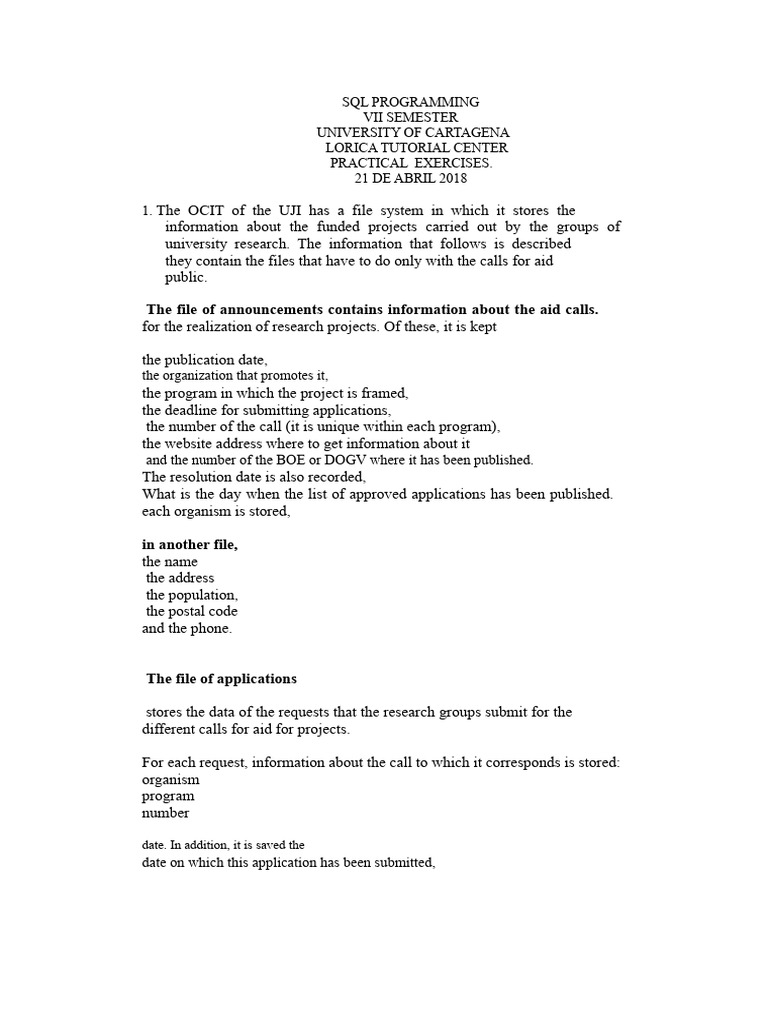 SQL Programming | PDF | Databases | Data