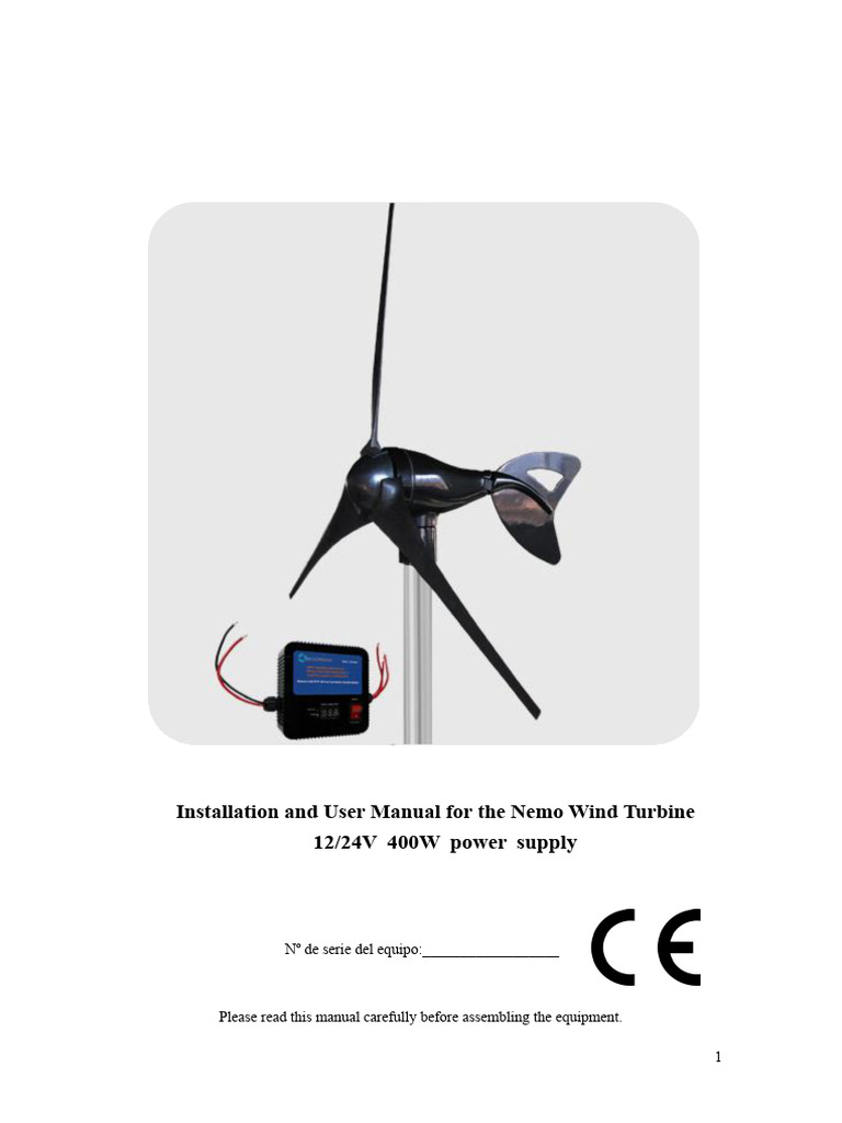 Nemo Wind Turbine Installation Guide | PDF | Wind Turbine | Wound