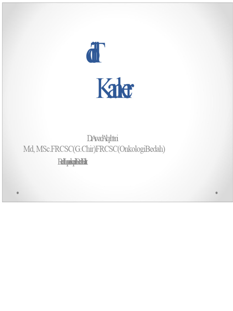 Kanker Tiroid | PDF