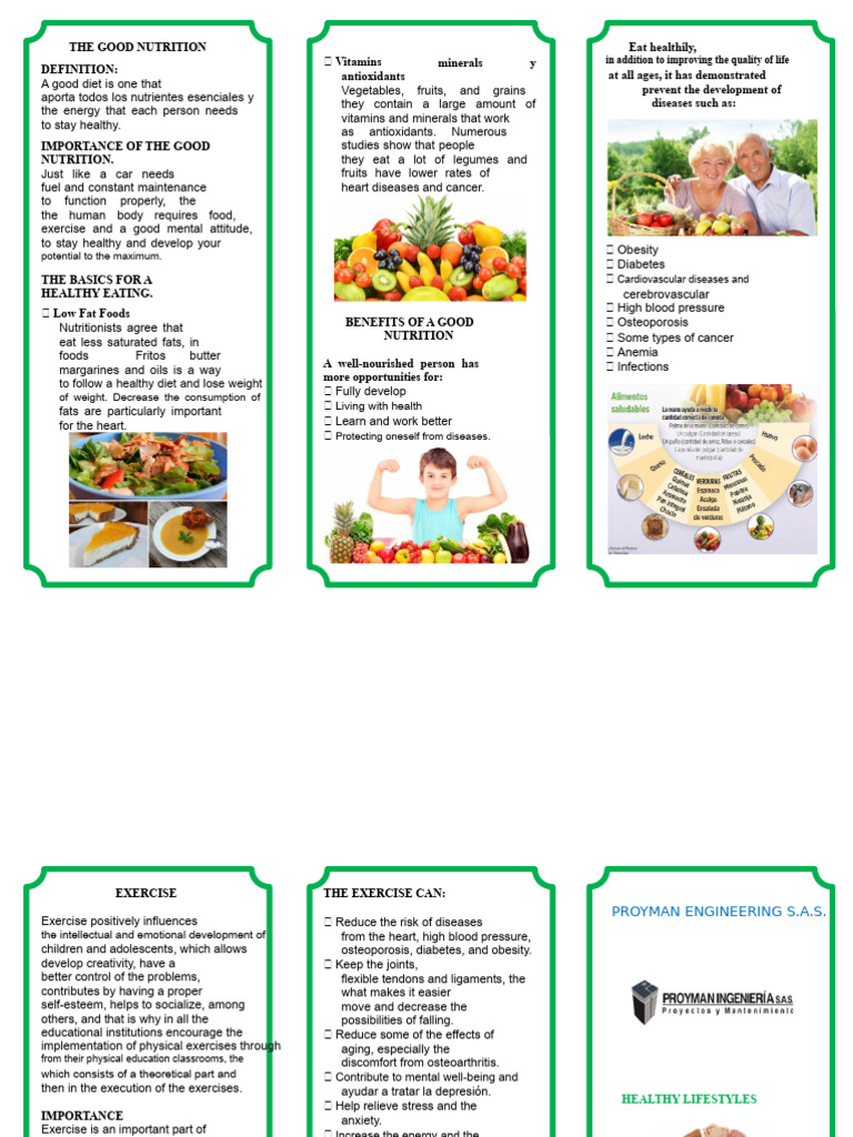 Healthy Lifestyle Brochure | PDF | Dieting | Healthy Diet