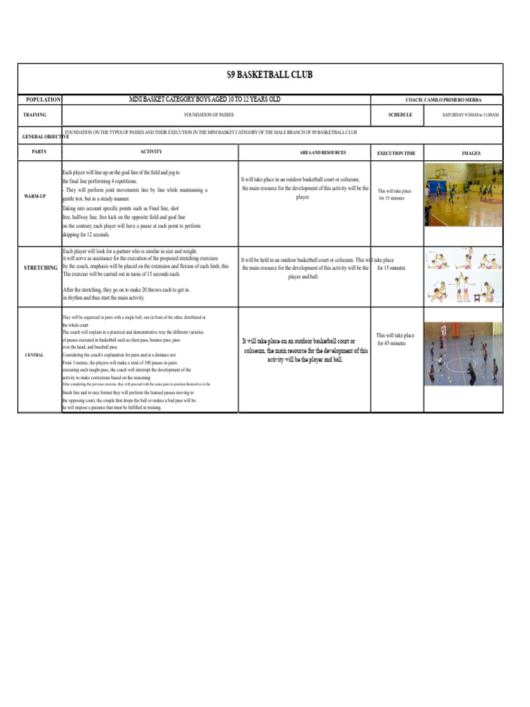 Lesson Plan Basketball Passes | PDF