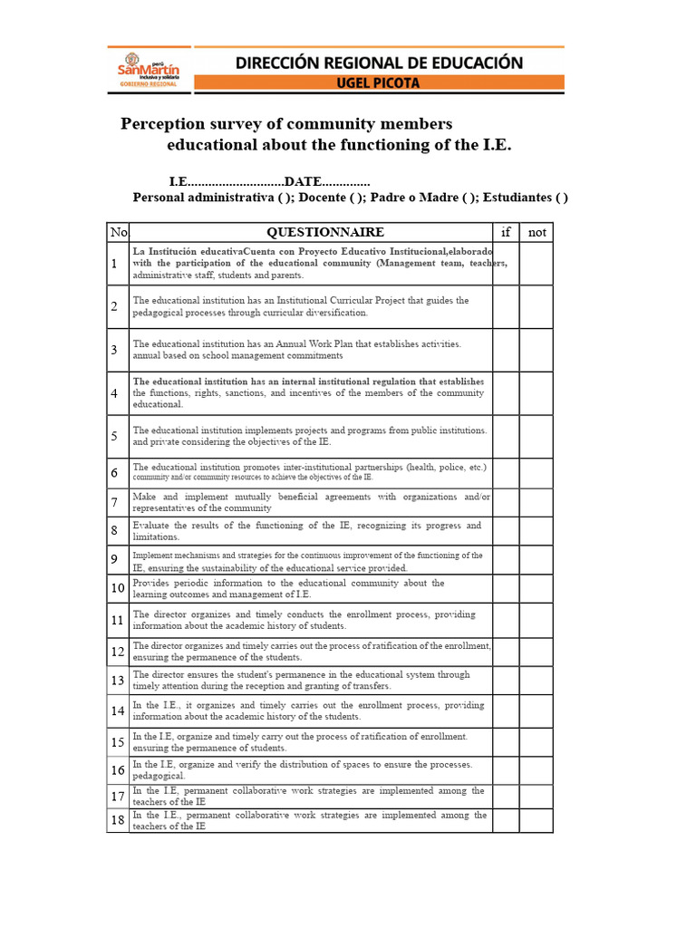 survey for PEI-2018.docx | PDF | Learning