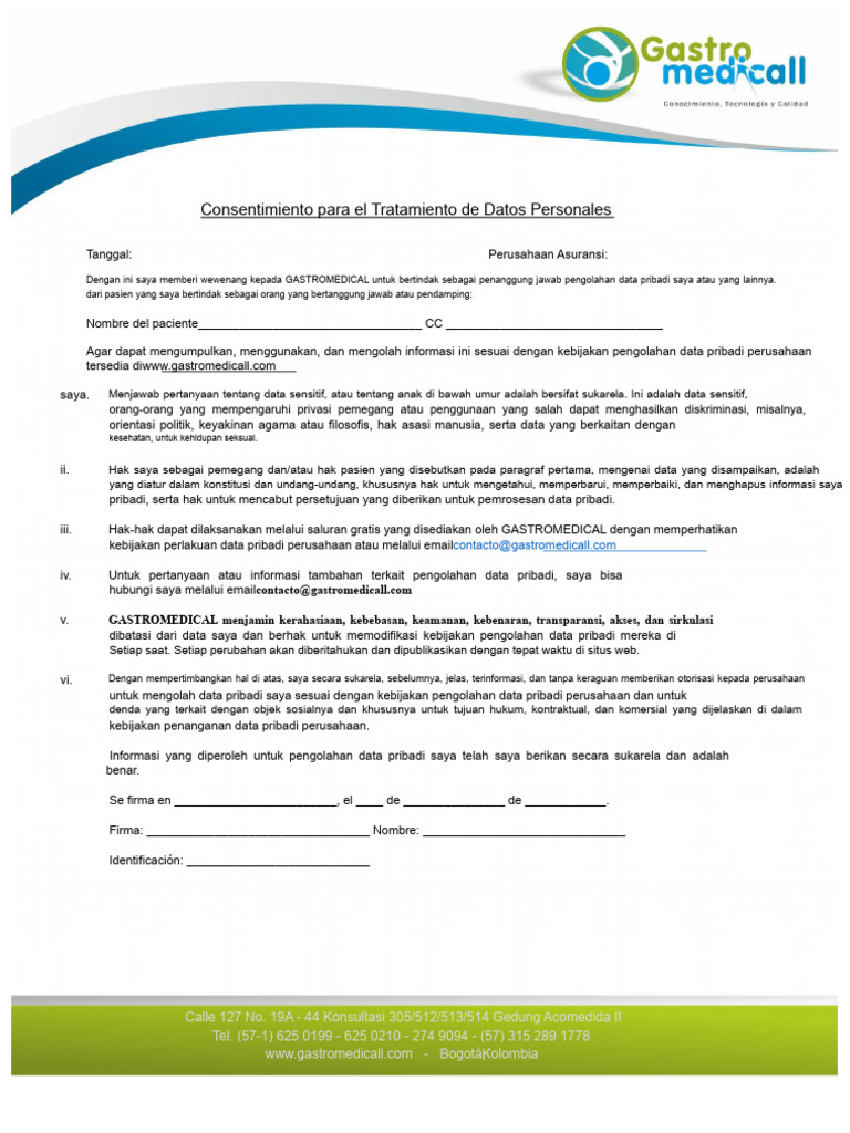 Persetujuan Proses Data | PDF