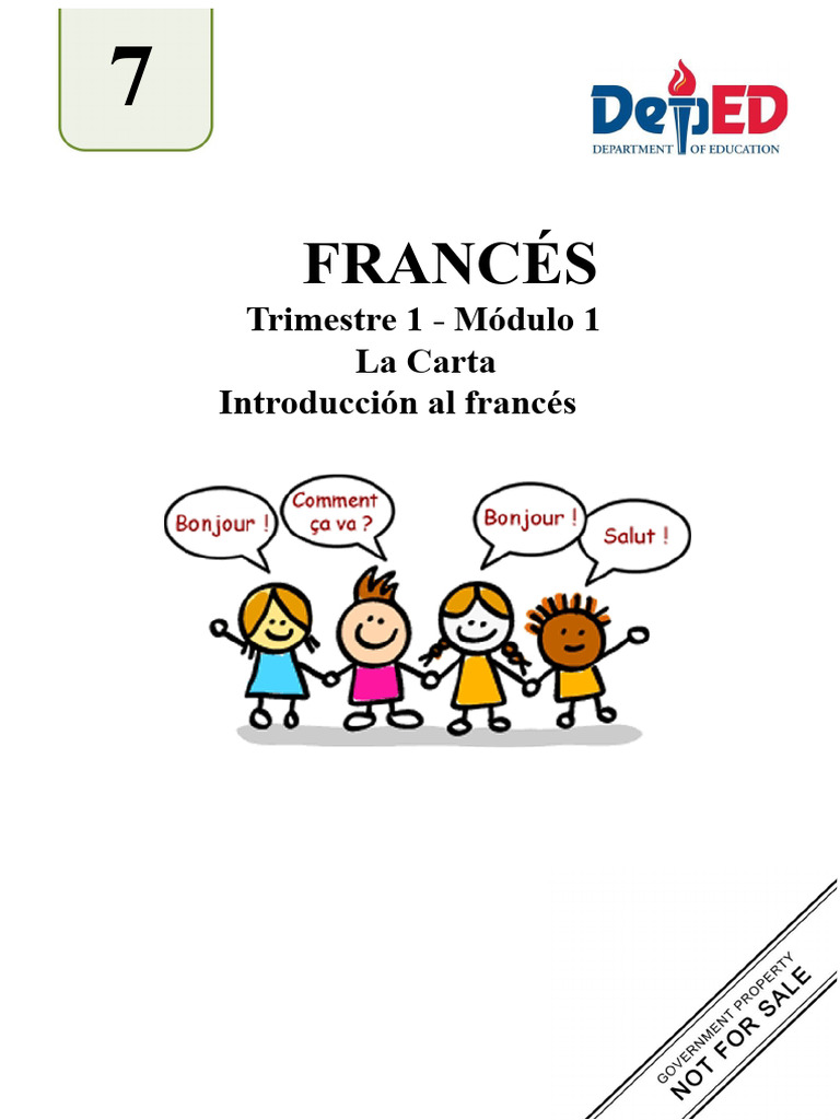 Francés 7 - Módulo 1 Con Hoja de Respuestas | PDF | Idioma francés | Francia
