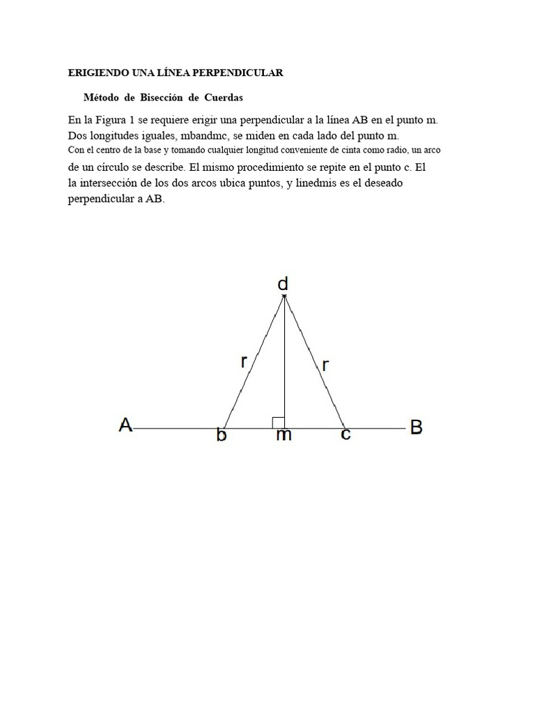 Levantando Una Línea Perpendicular | PDF | Formas geométricas ...