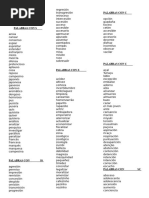 Palabras en español con "sc" | PDF