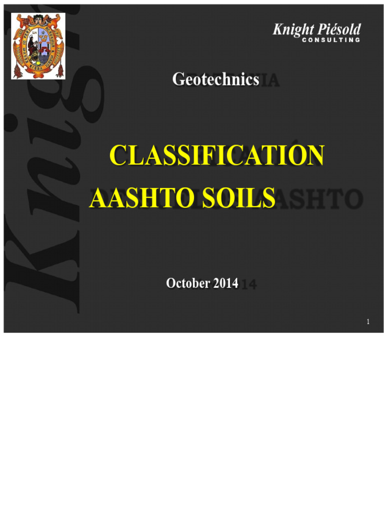 3 - Aashto Classification | PDF | Silt | Soil