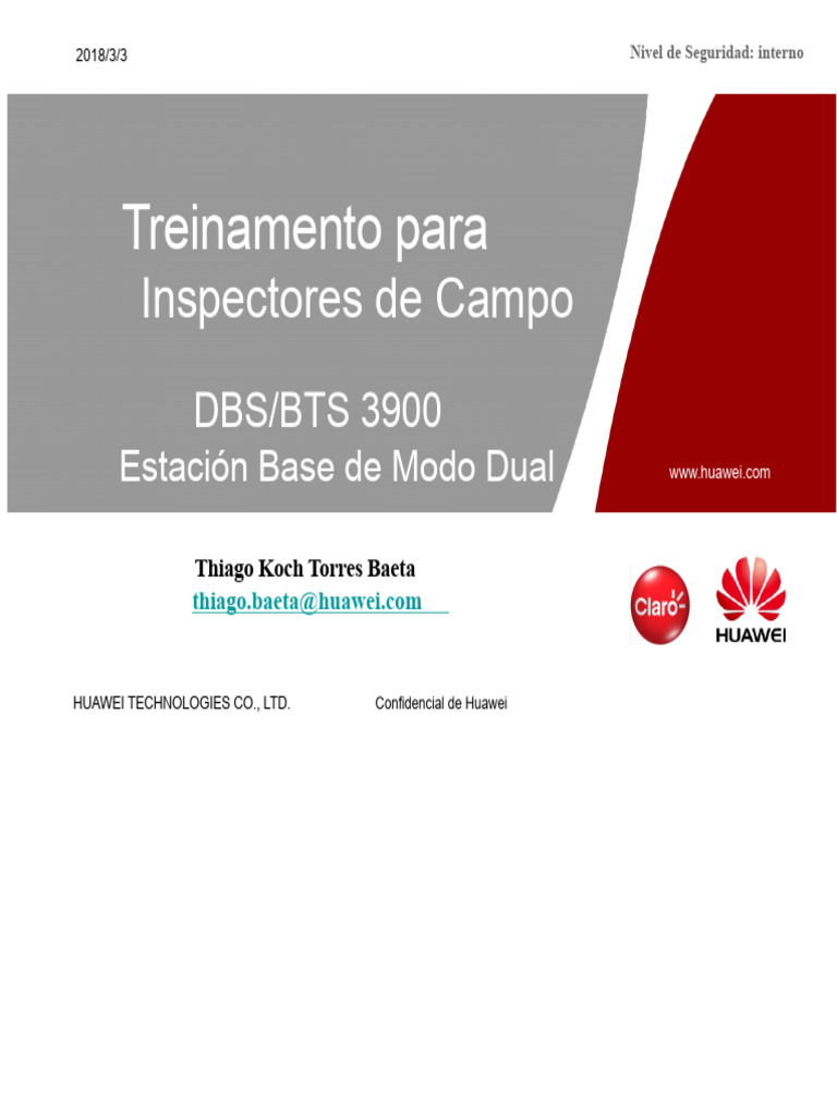 Entrenamiento dbs3900 Huawei | PDF | USB | Acceso a paquetes de alta ...