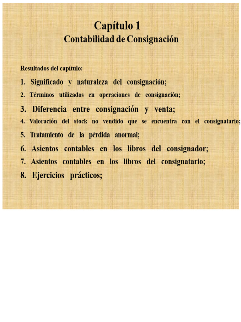 2848 Unidad 1 Contabilidad Financiera Especializada Capítulo – 1 Consignación Revisado | PDF ...