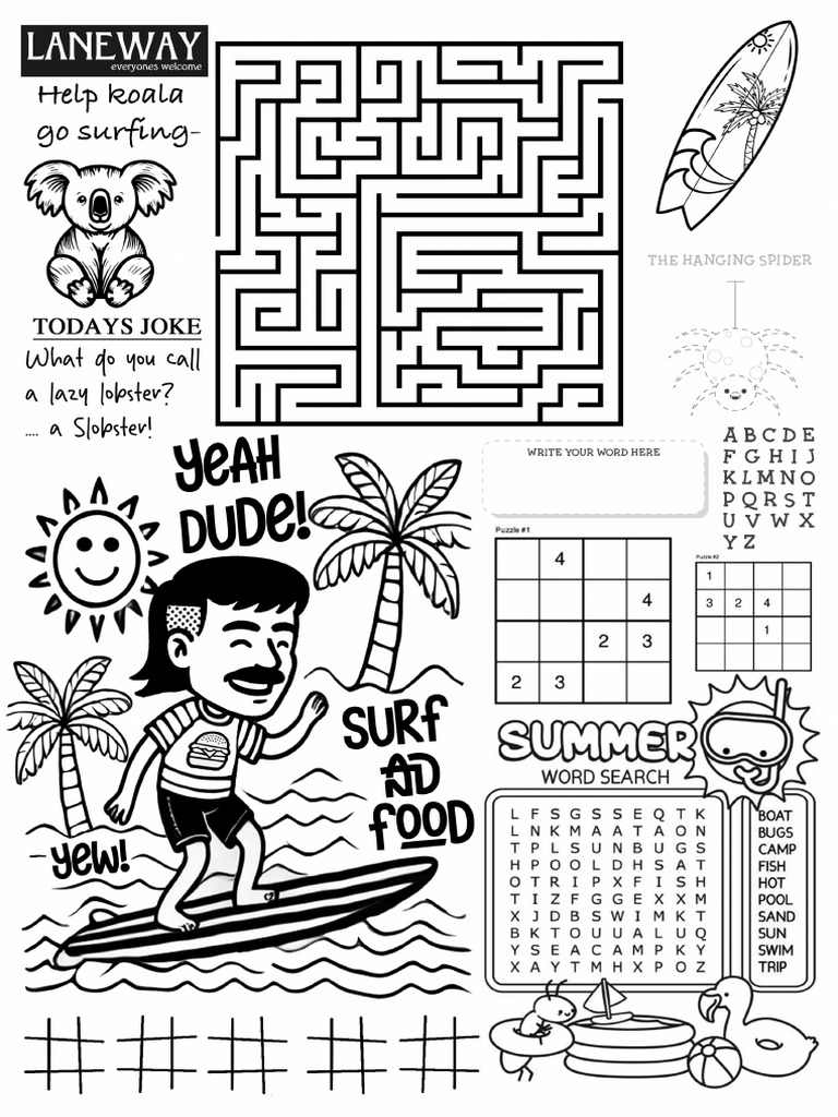 Grom Kids Menu Laneway-2 2 | PDF