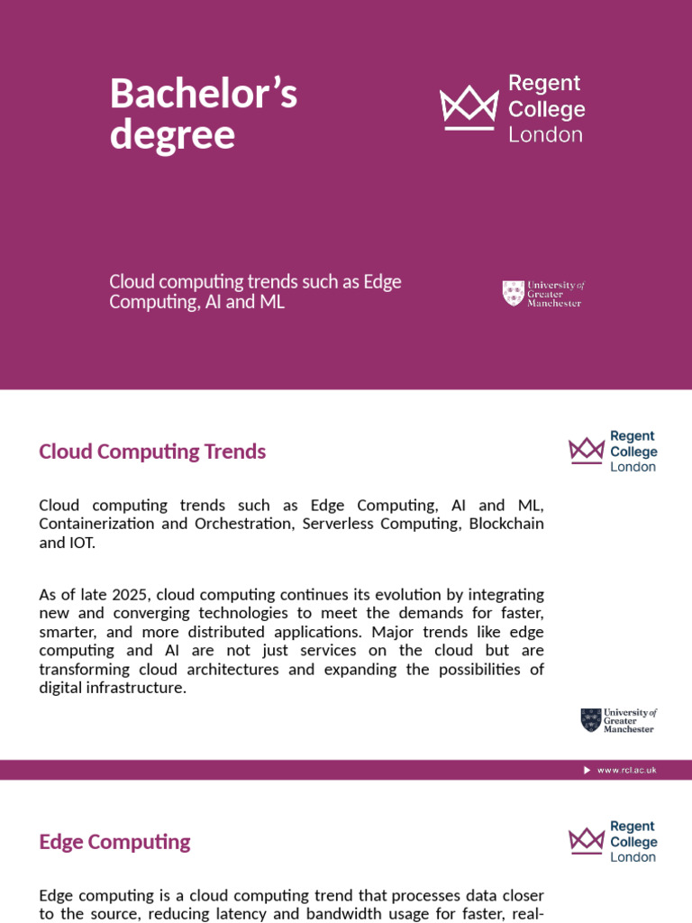 Cloud Computing Trends Such As Edge Computing, AI and ML | PDF | Cloud ...