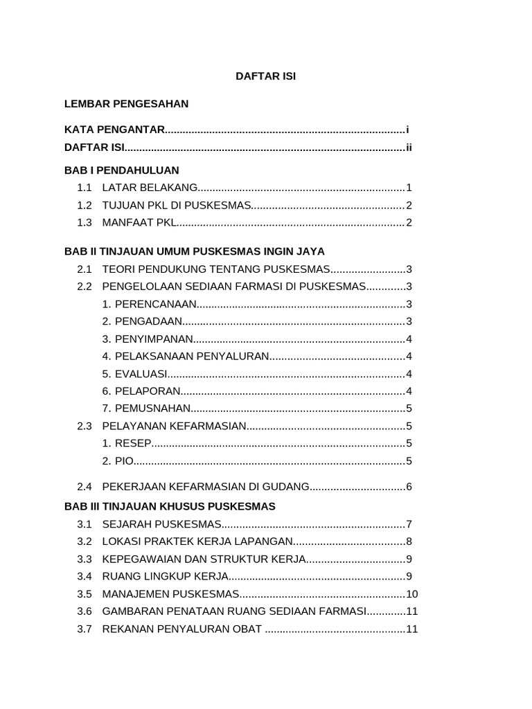 Daftar Isi | PDF
