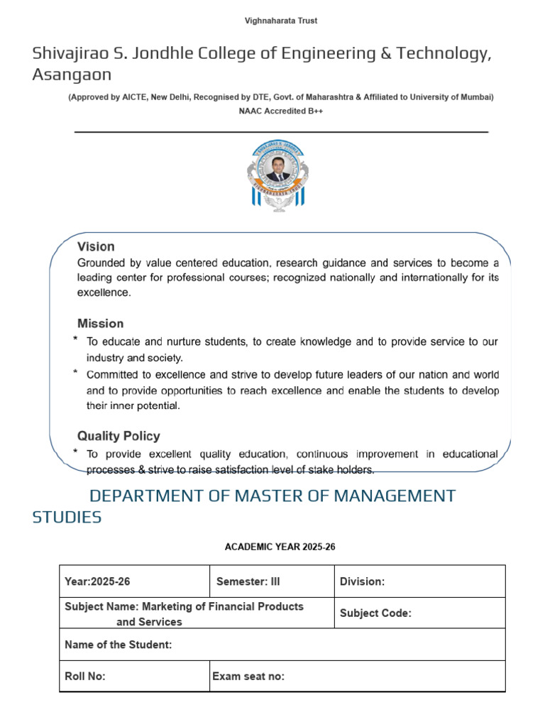 Marketing of Financial Products and Sevices | PDF | Social Psychology ...