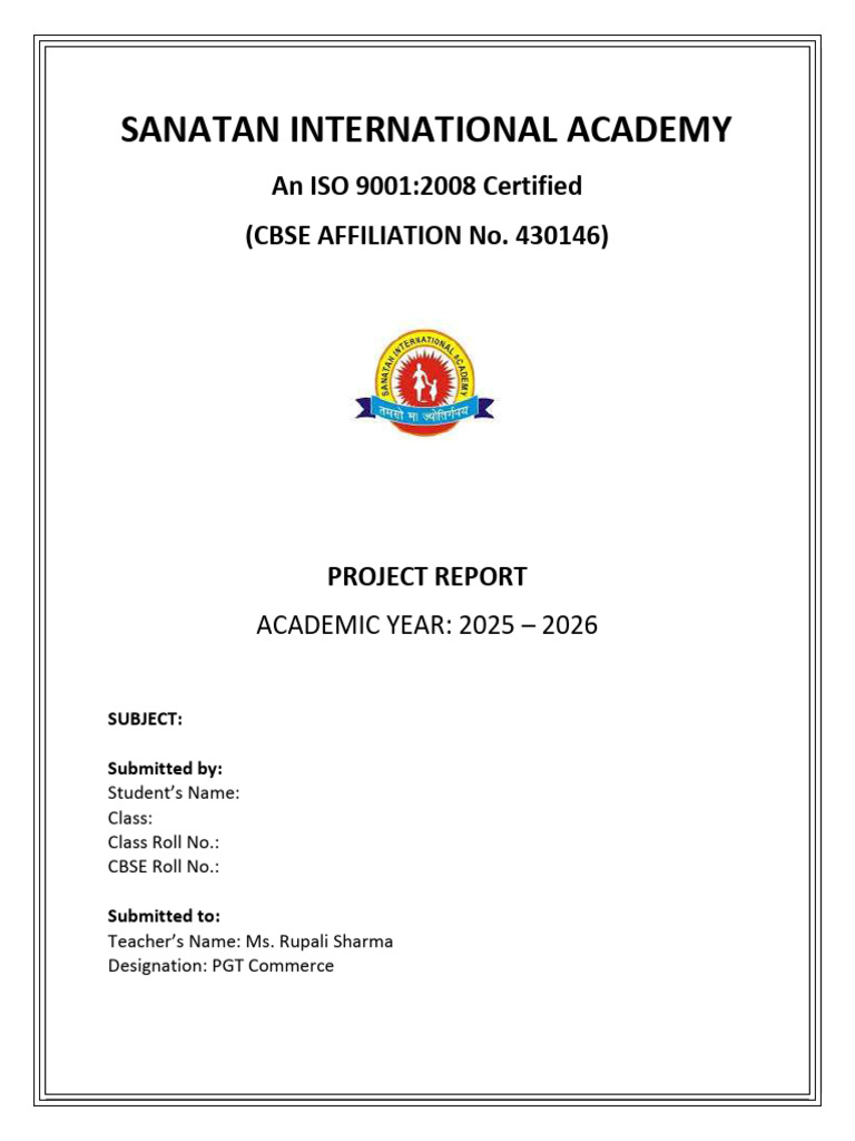 Project Cover Pages | PDF