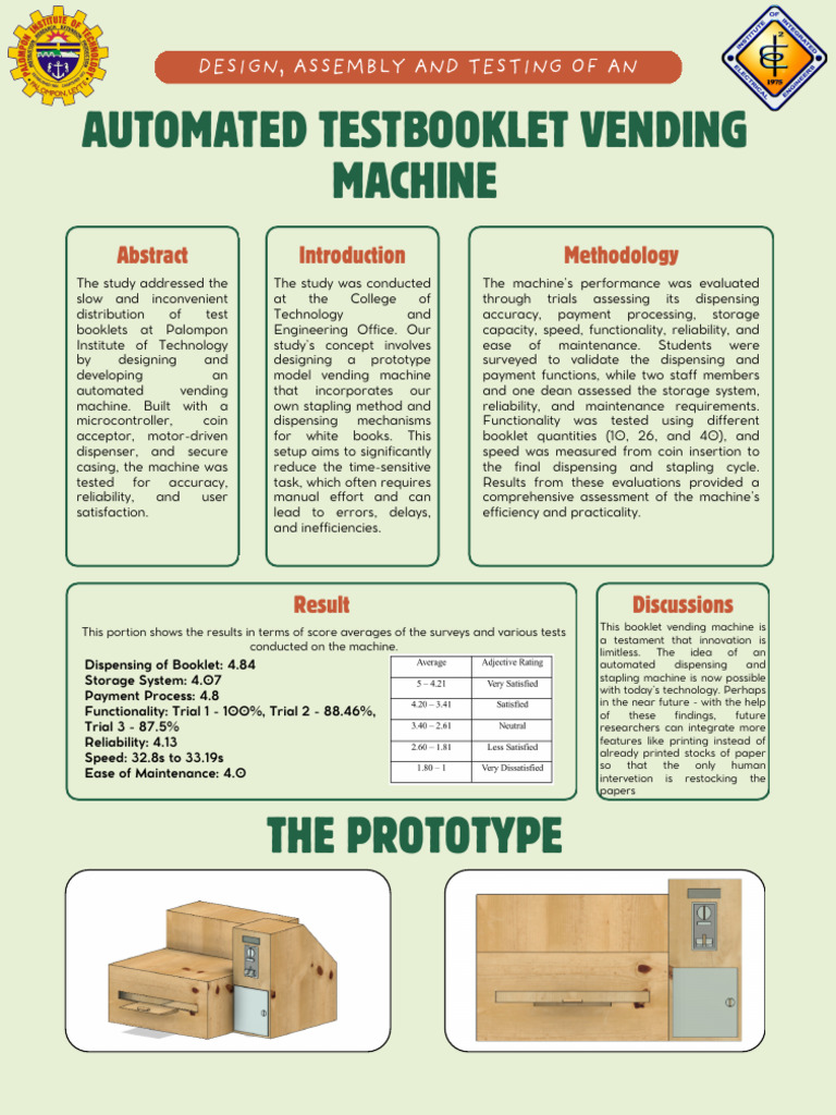 Design, Assembly and Testing PDF | PDF | Vending Machine | Prototype