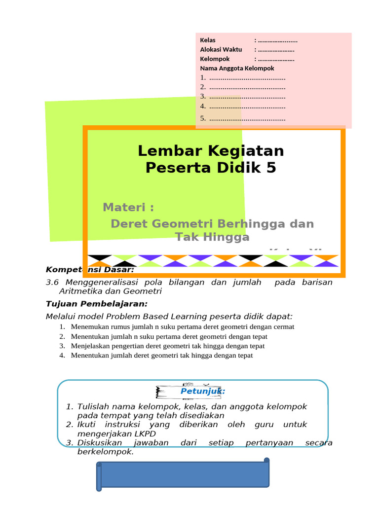 Deret Geometri: Rumus dan Contoh | PDF