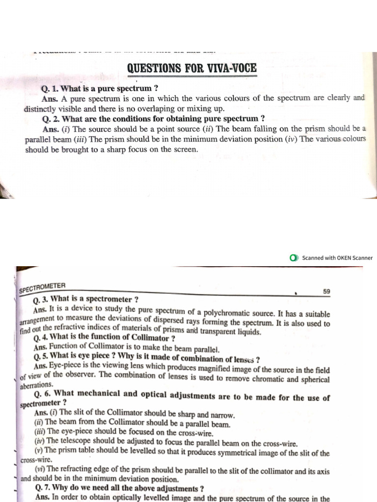 Viva Questions (Physics) | PDF