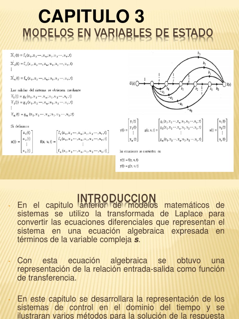 Modelos en Variables de Estado CAPITULO 3-1 | Ecuaciones | Ecuaciones ...