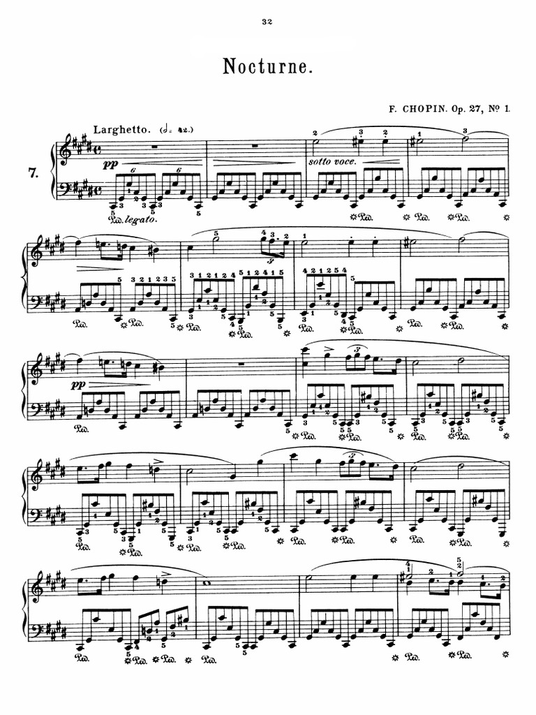 Chopin - Nocturne Op 27 No. 1 | PDF