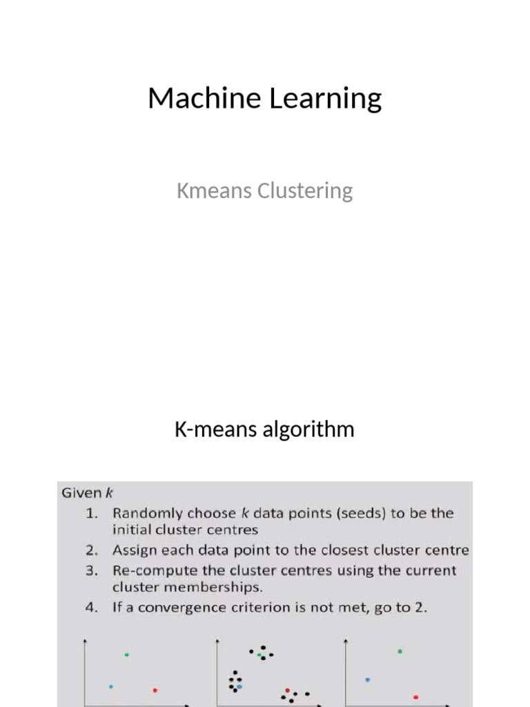 26 Kmeans Clustering | PDF