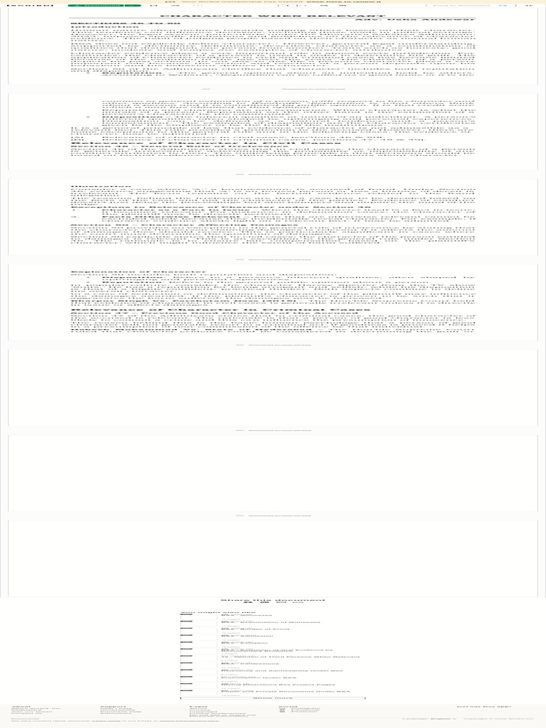 Character Evidence in Legal Context | PDF | Damages | Evidence