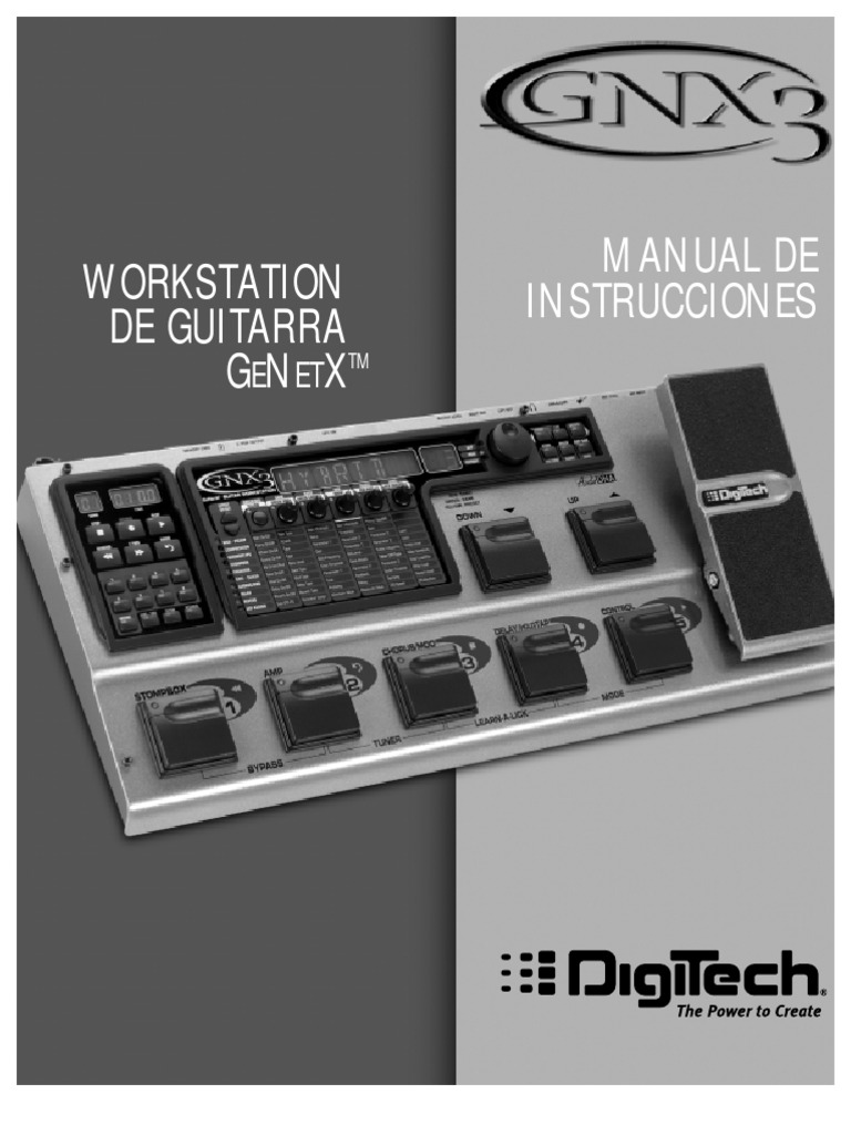 Digitech GNX3 (Español) | PDF | Tempo | Guitarras