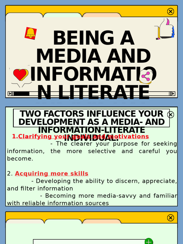 Media and Information Literate - MEDIA AND INFORMATION LITERACY GRADE ...