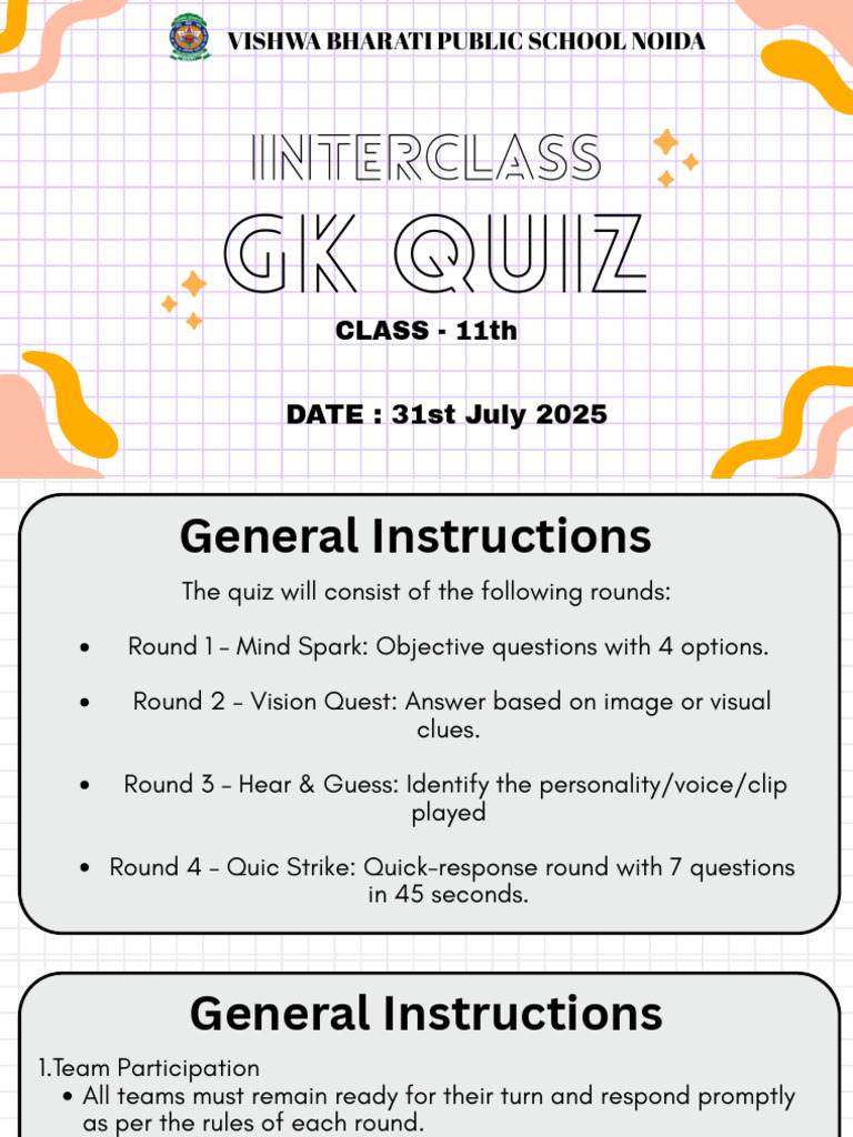 Inter House Quiz | PDF | Cricket