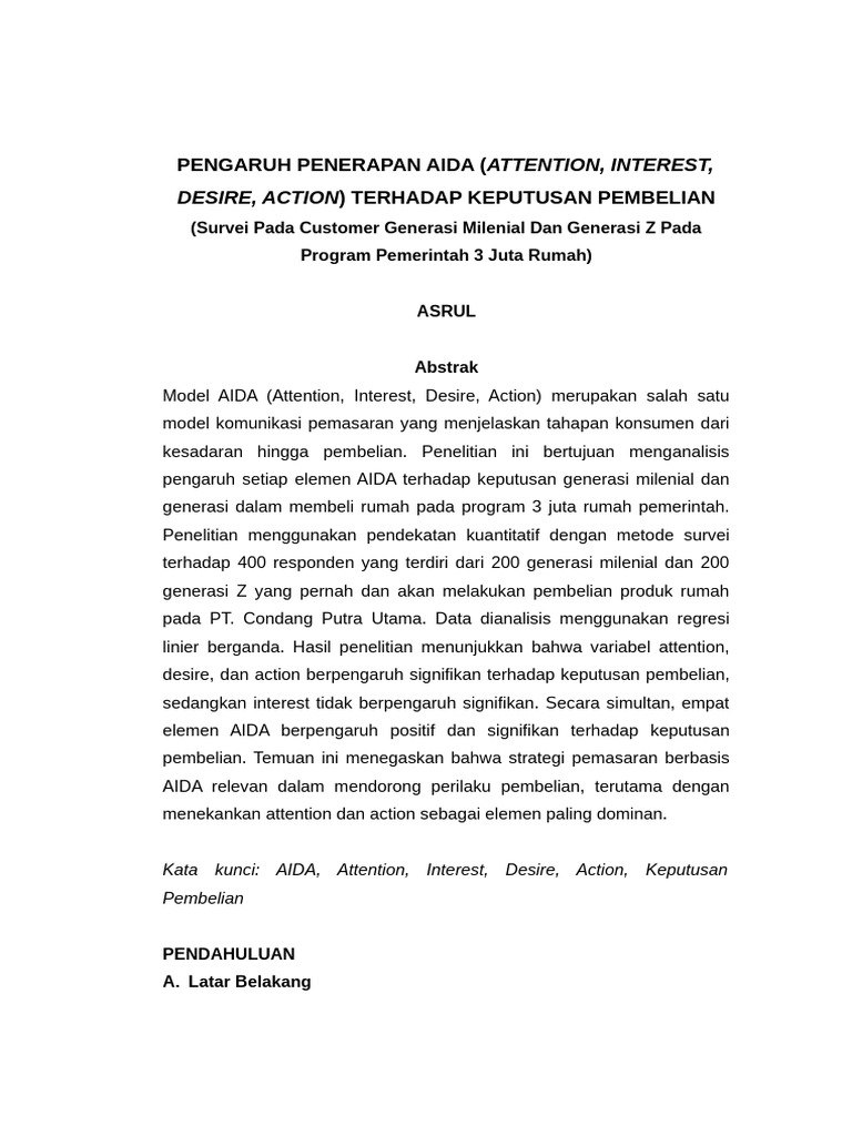 Metode AIDA | PDF