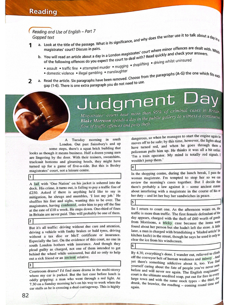 Reading Class 1 | PDF