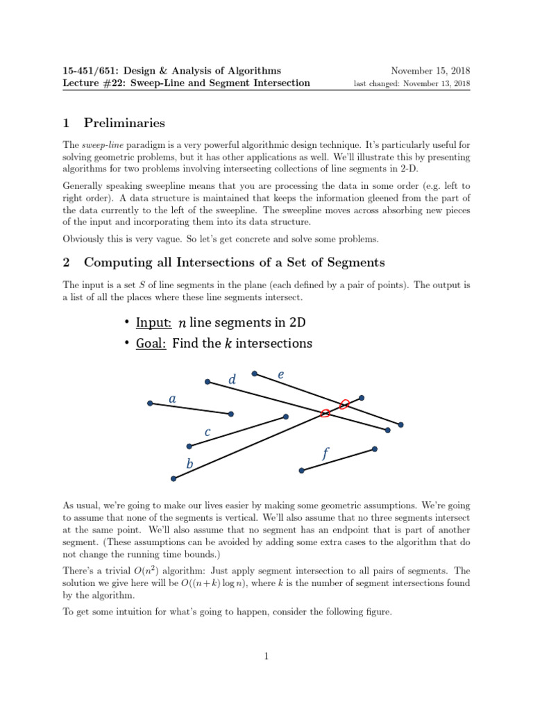 Bentley Ottmann Algorithm | PDF | Circle | Angle