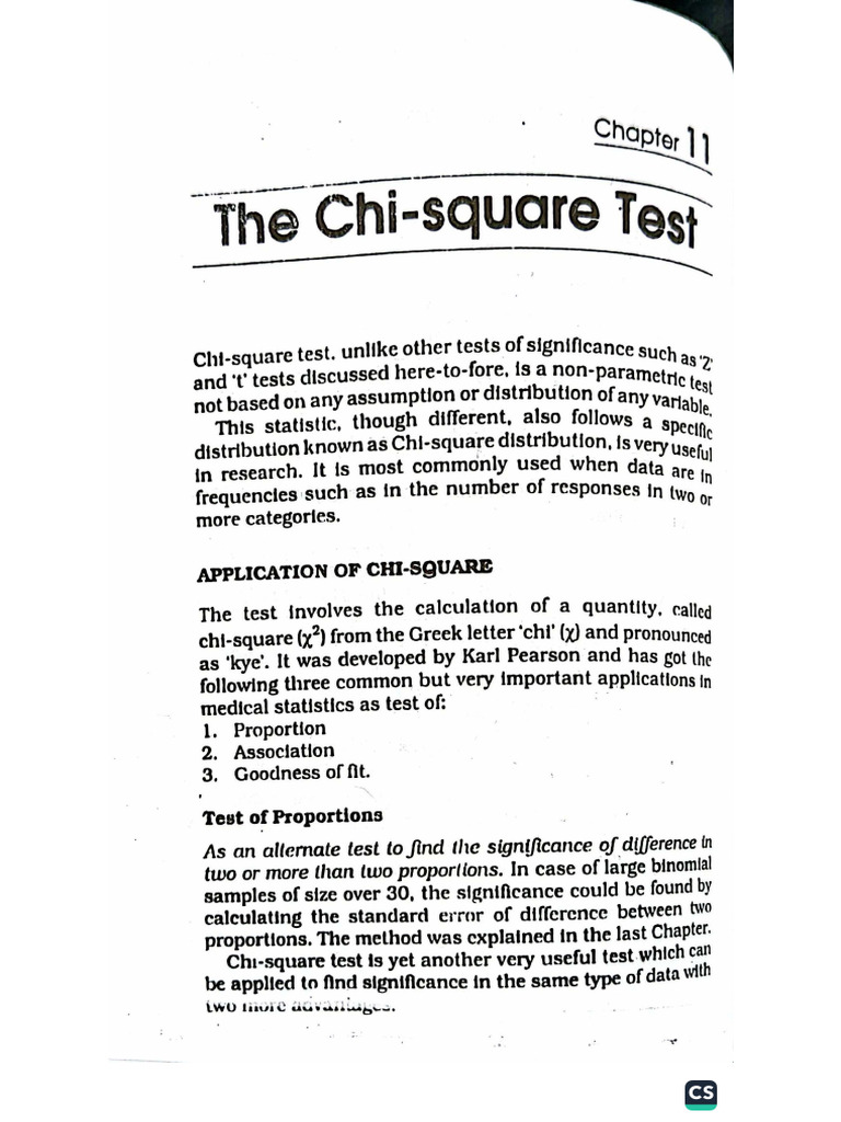 Chi Square Test | PDF