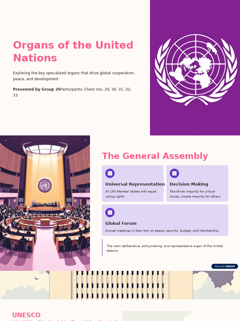 Organs of The United Nations | PDF | United Nations | International ...