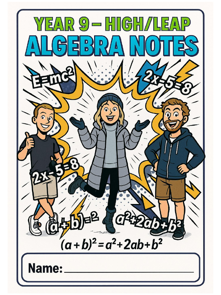 Algebra Booklet Final | PDF | Factorization | Quadratic Equation