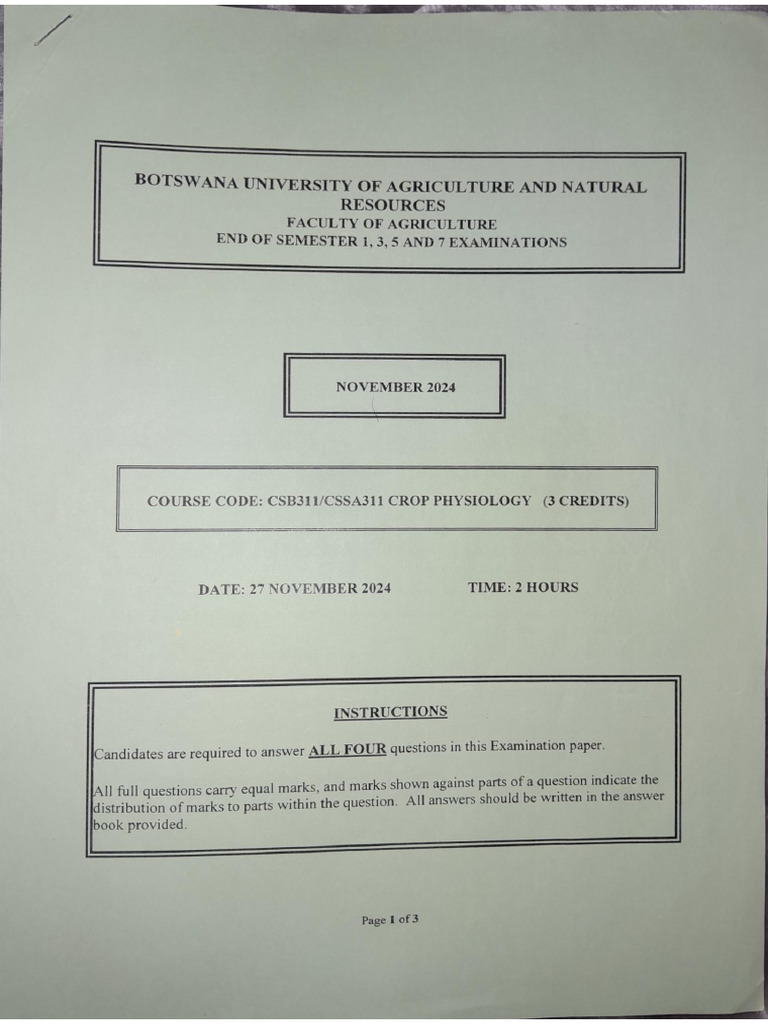 CSB 311 Exam | PDF