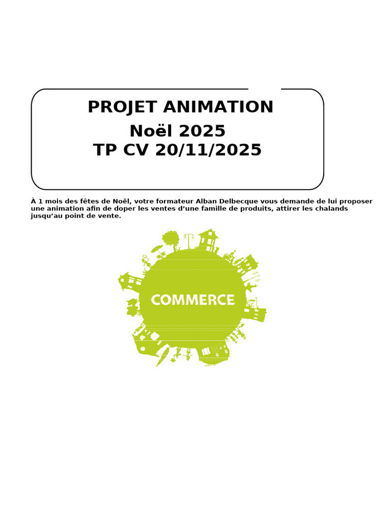 Animation de Noël 2025 pour booster les ventes | PDF