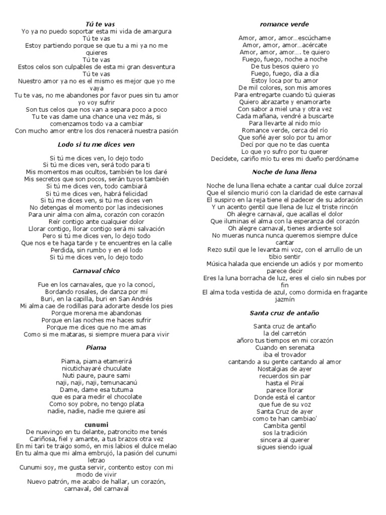 Camba Music | Descargar gratis PDF | Carnaval | Amor