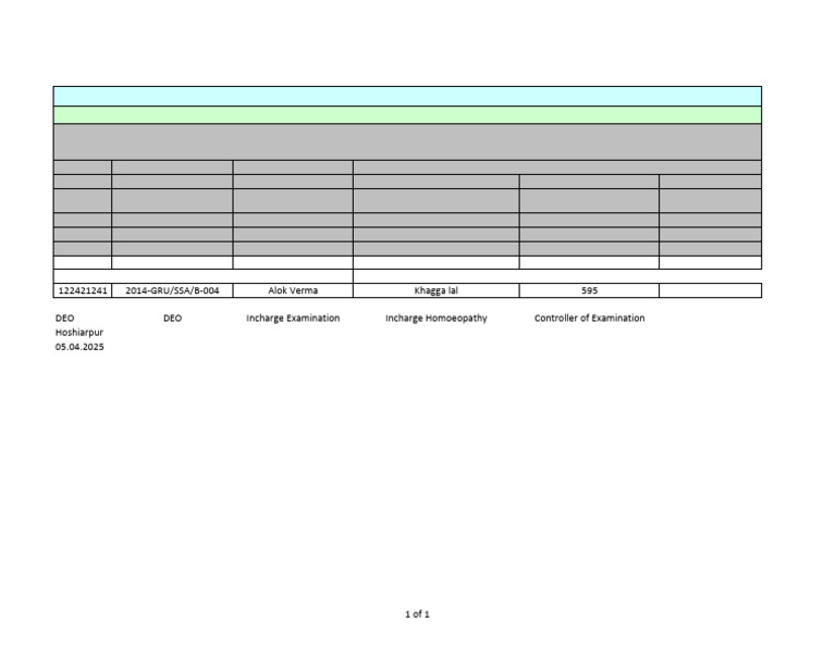 BAMS 2nd Year 2012 Onwards Re Evaluation Result Nov Dec 2024 | PDF