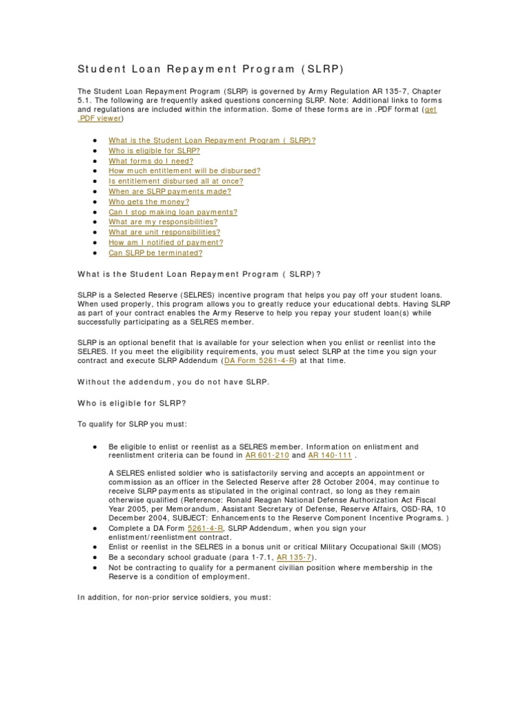 Student Loan Repayment Program | Student Loan | Loans