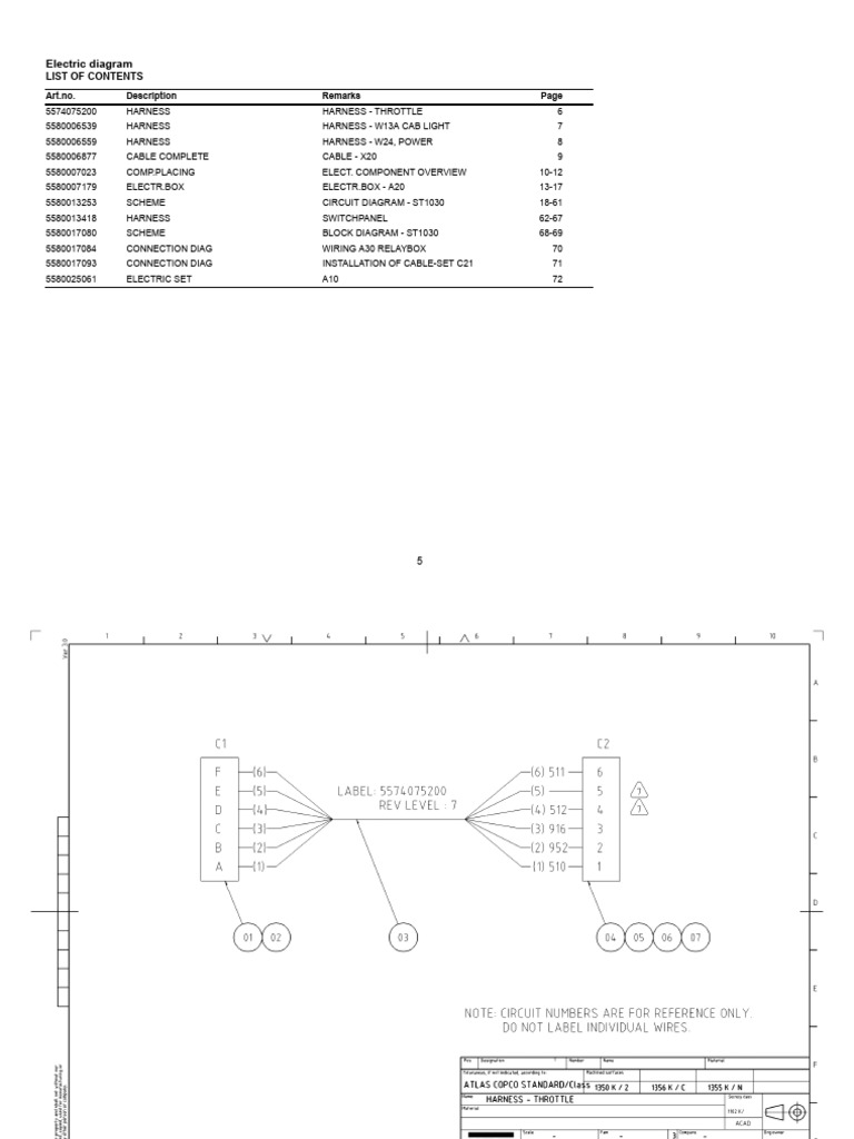 Electric Wiring Diagrams and Harnesses | PDF