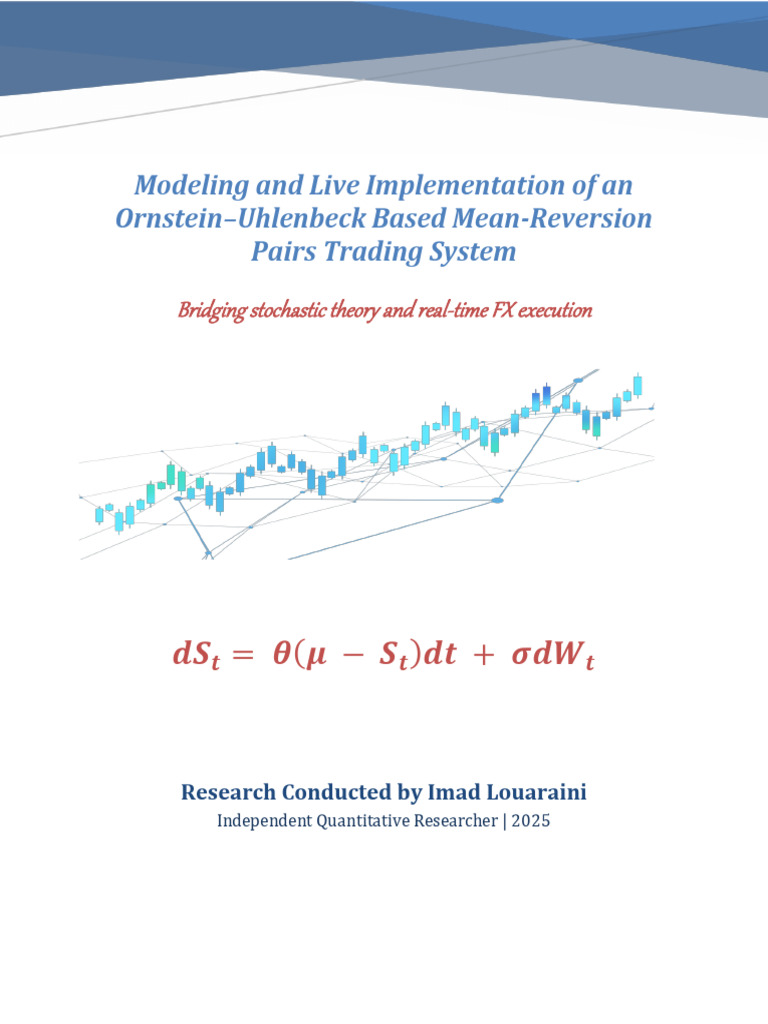 OU-Based Mean-Reversion FX Trading System | PDF | Autoregressive Model ...