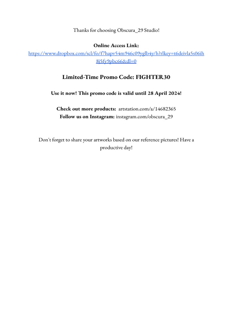 Online Access - Female Fighter Poses Sample Pack | PDF