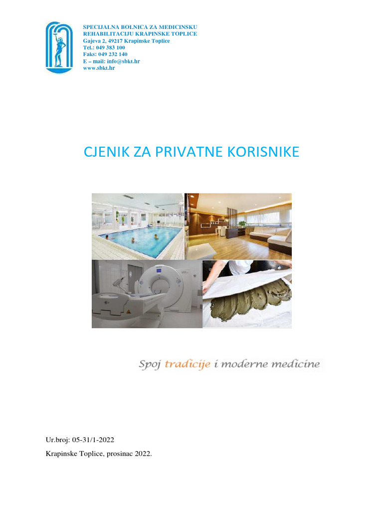 Cjenik Za Privatne Korisnike Prosinac 2022. Final | PDF