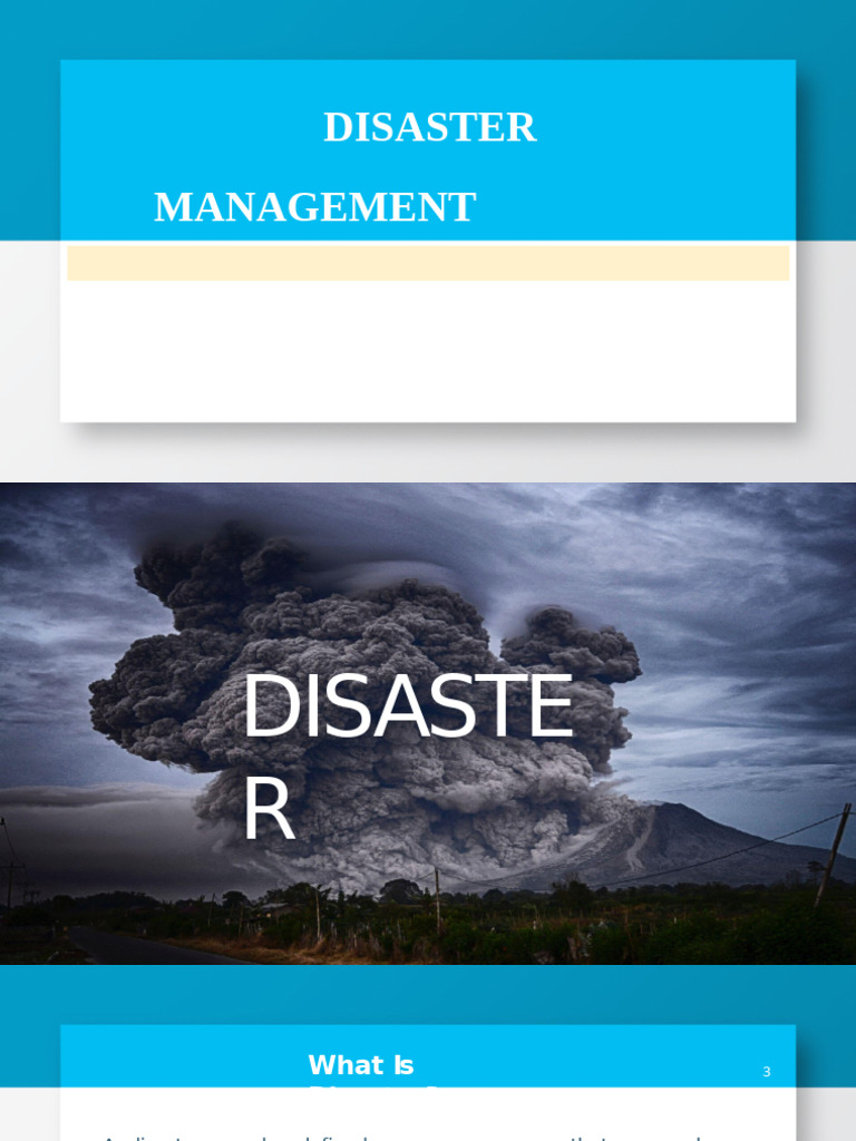 Disaster Management | PDF | Natural Disasters