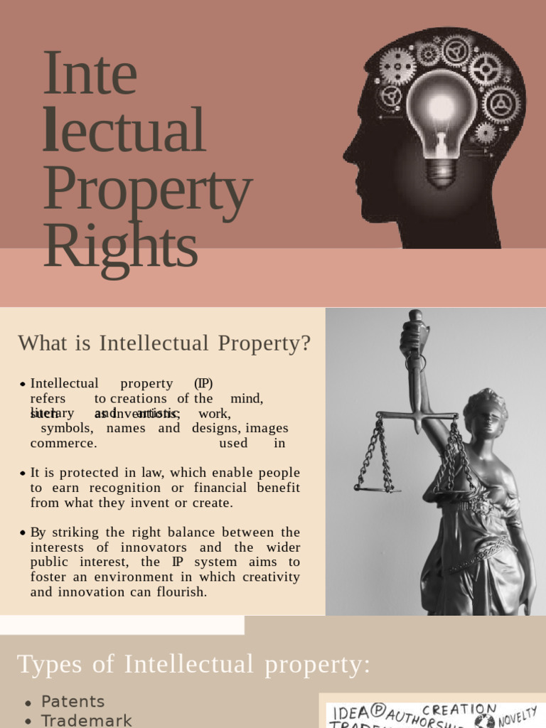 Intellectual Property Rights | PDF | Glossary Of Patent Law Terms | Patent
